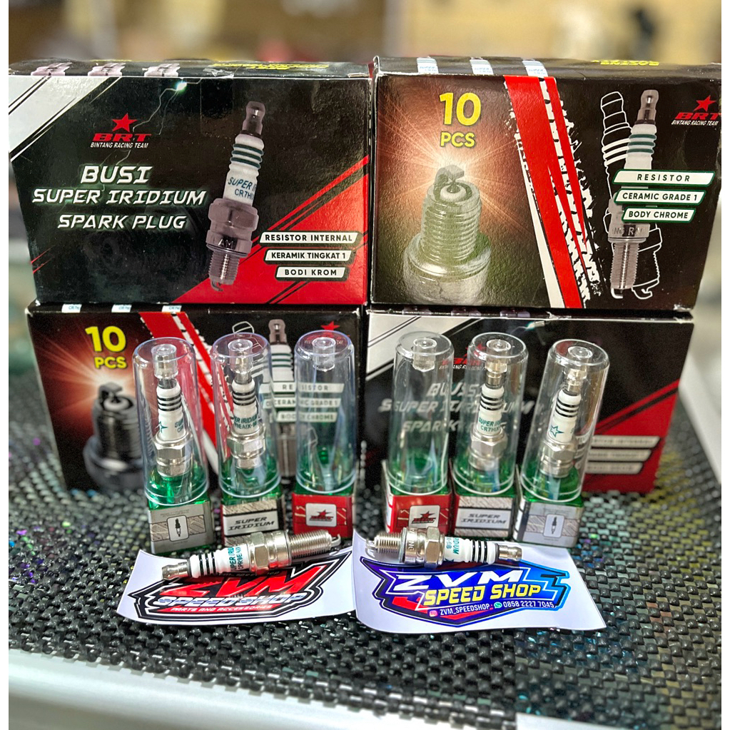 Super Iridum BRT Spark Plugs Long Spark Plugs Short/ CPR9EAIX-9B CR7HIX ...