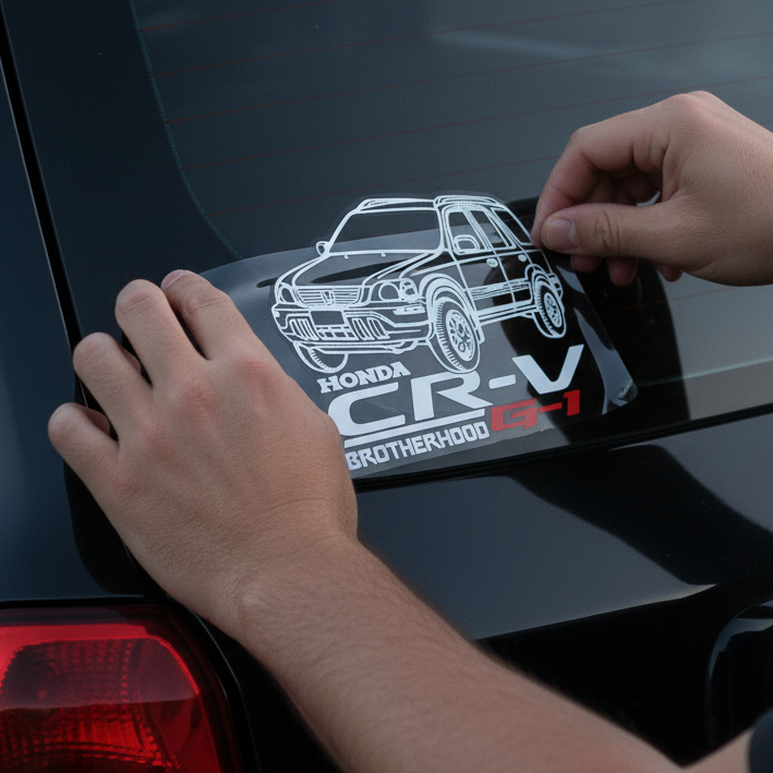 Honda CR-V G1 Brotherhood Cutting Sticker Vinyl Premium Car Sticker ...