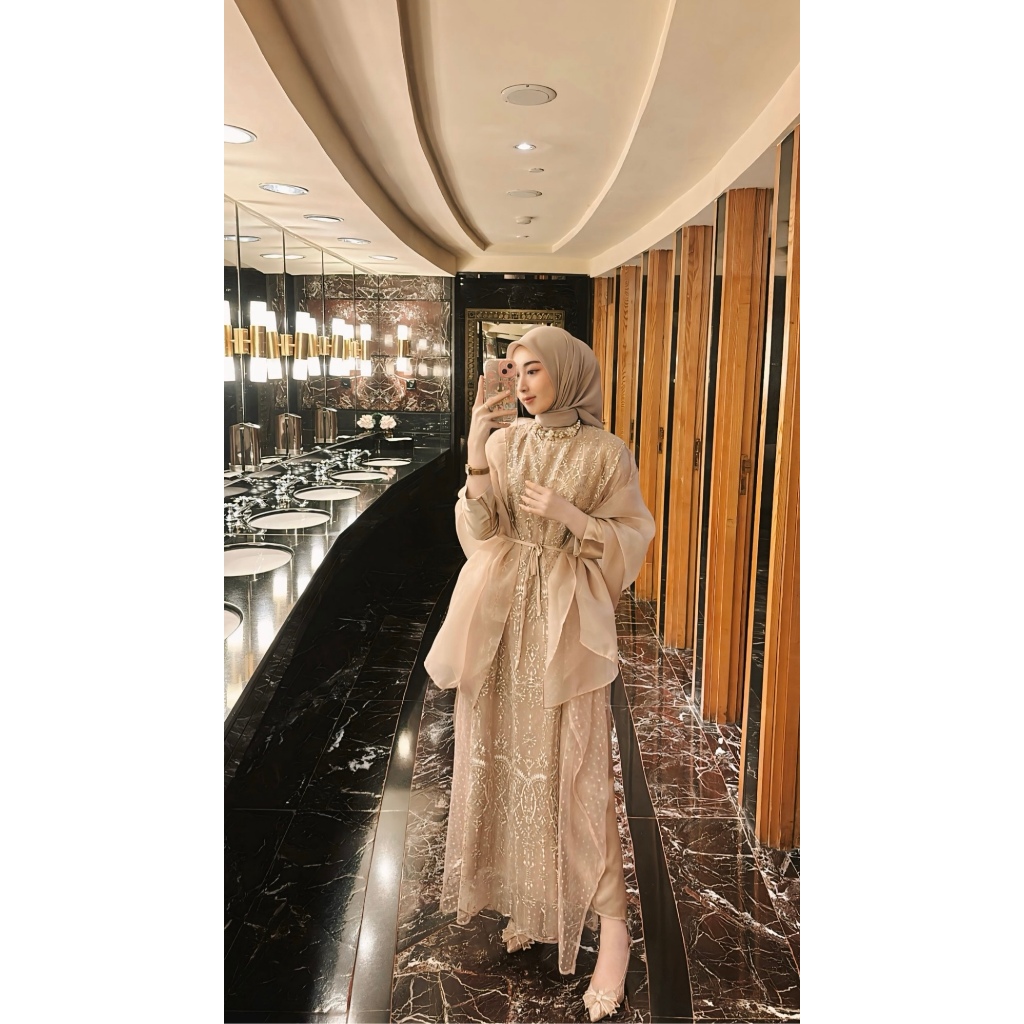 Little Aura Label - Estella Dress In Ivory | Shopee Philippines