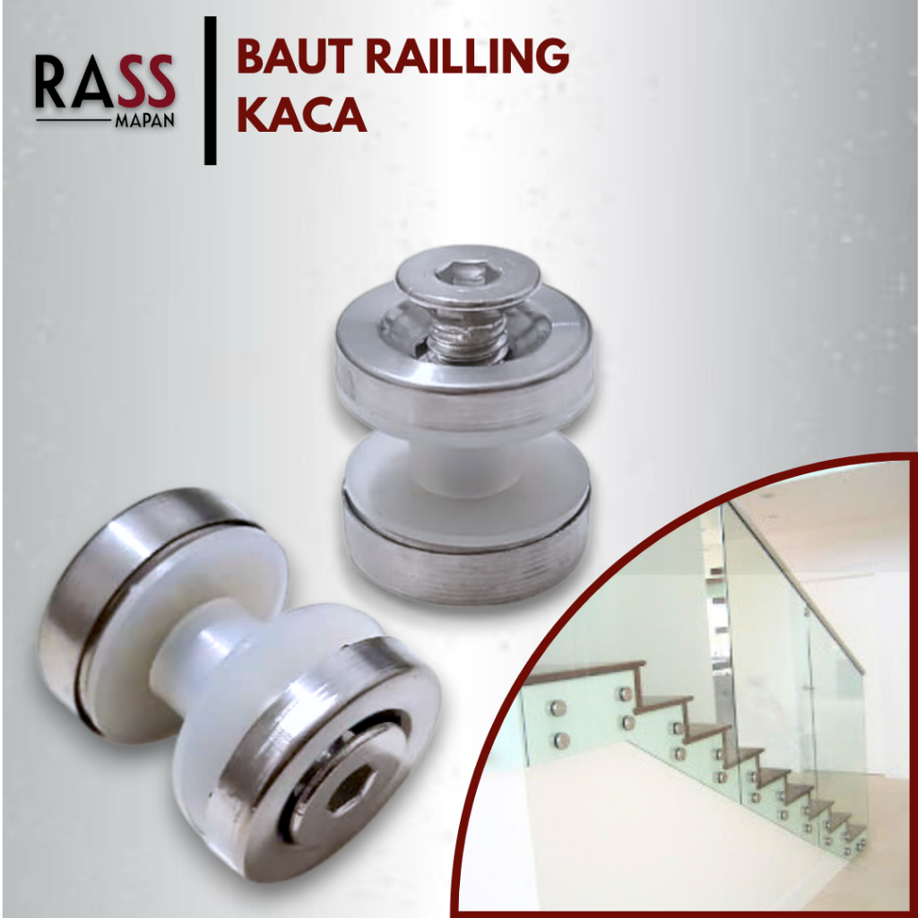 Stainless Steel Glass Clamp Railing Bolt 201 | Glass Holder for Balcony ...