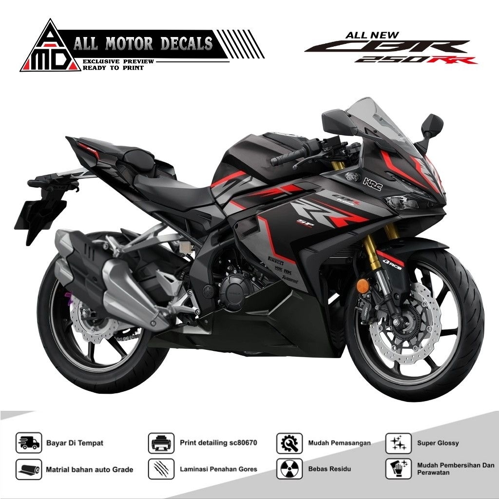 Striping Cbr 250RR New Livery FIREBLADE New Cbr 250 rr Sticker/ Year ...