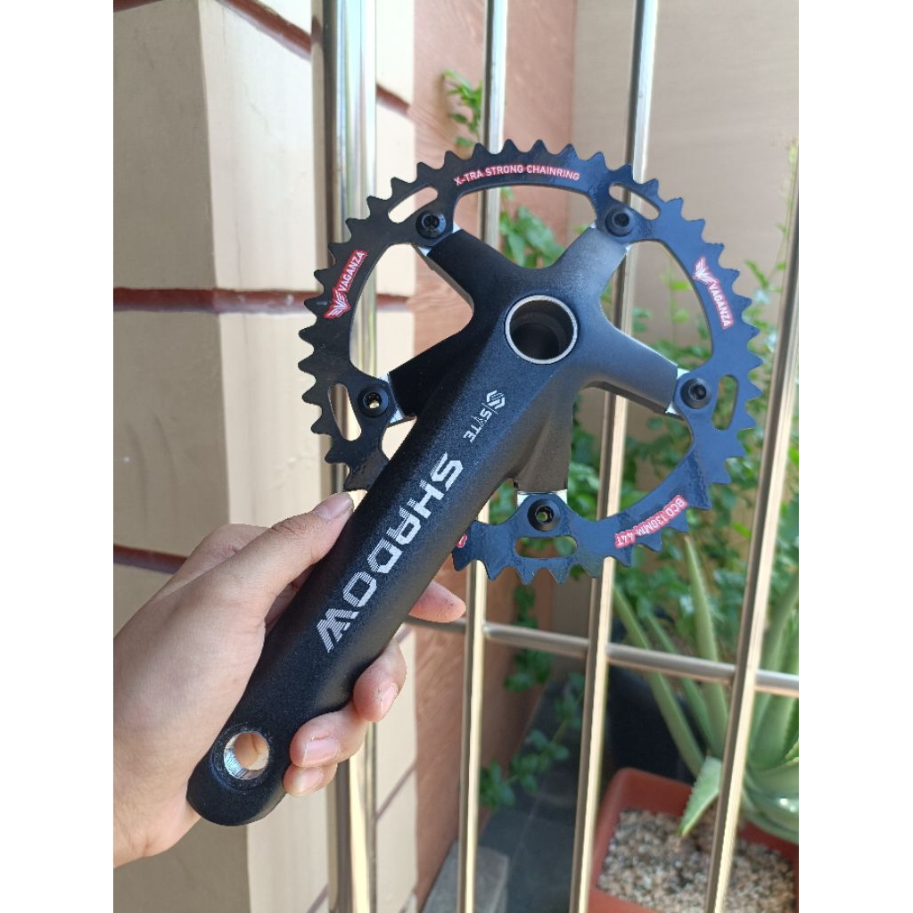 SYTE CRANK SHADOW 44T Ht2 BLACK | Shopee Philippines