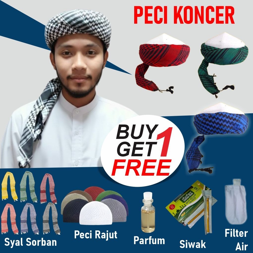 INSTANT PERMANENT IMAMAH TURBAN PECI PERMANENT IMAMAH SONGKOK CONCERT ...