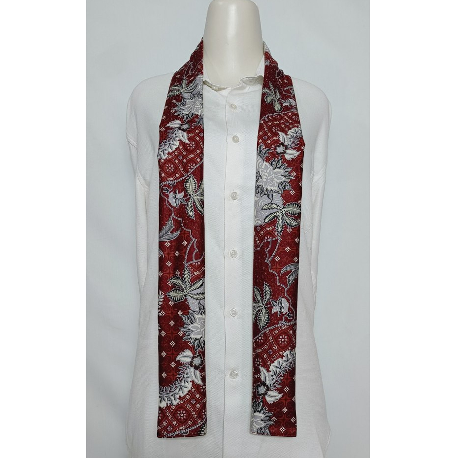 MERAH Ellena unisex Maroon batik Scarf, Typical of Indonesia S63 ...