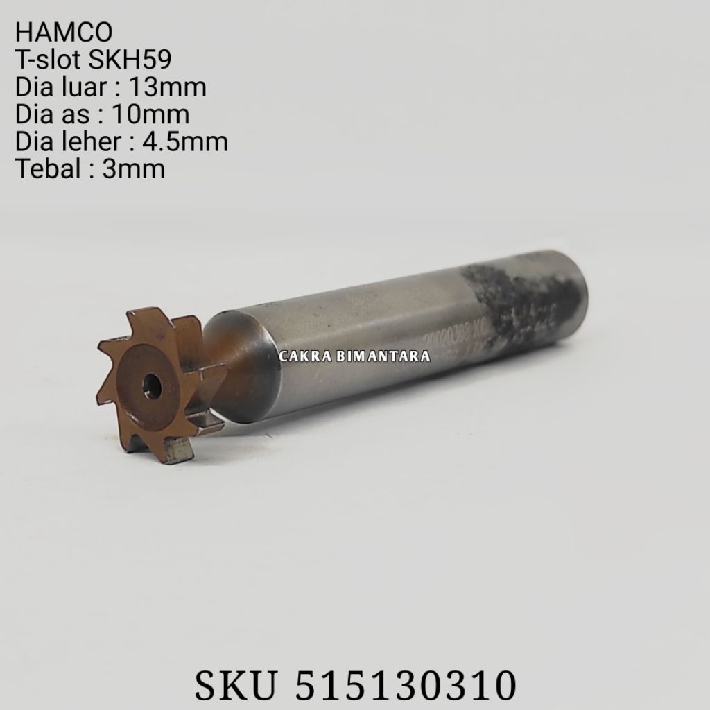 Tslot diameter 13mm thickness 3mm T-slot 13 x 3 mm sloting spie spi ...
