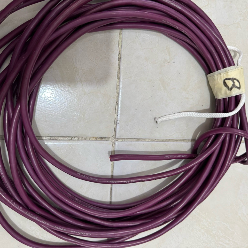 UNGU Canare L2T-2S purple mic jack microphone 8meter hi res audio cable ...