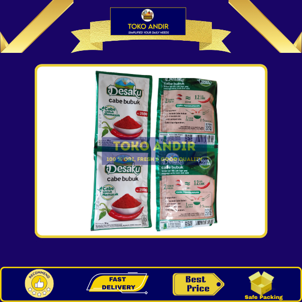 My Village Chili Powder, 10 Sachets x 15 Grams, Practical Spicy Cooking ...