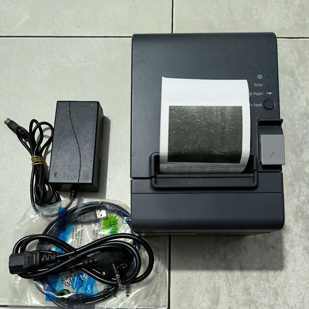 Epson TM-T82 Thermal Receipt Printer 80mm Auto Cutter Mini USB Printer ...