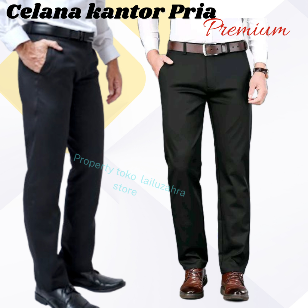 FORMAL OFFICE PANTS MADE FROM PREMIUM QUALITY MATERIALS | Shopee ...
