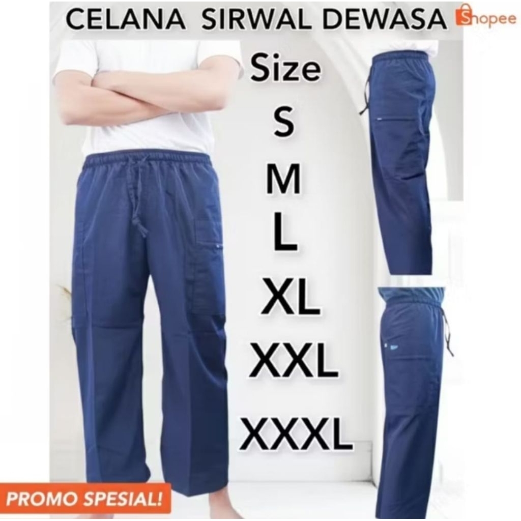 Adult Men's Komprang Pants, Pangsi Pants, Sirwal Pants, Cingkrang Pants ...