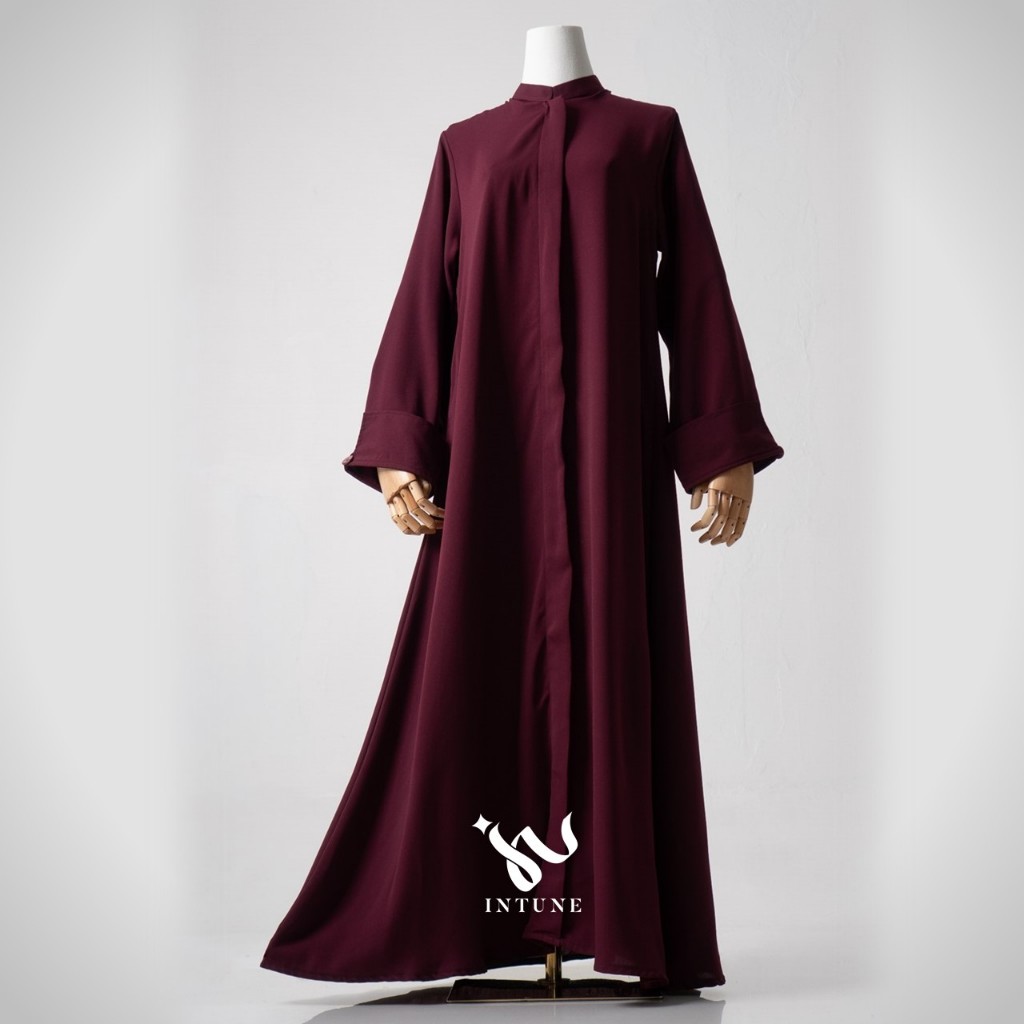 Intune Hijab Deema Gamis Simple Plain Abaya Umrah Hajj Yoris Material ...