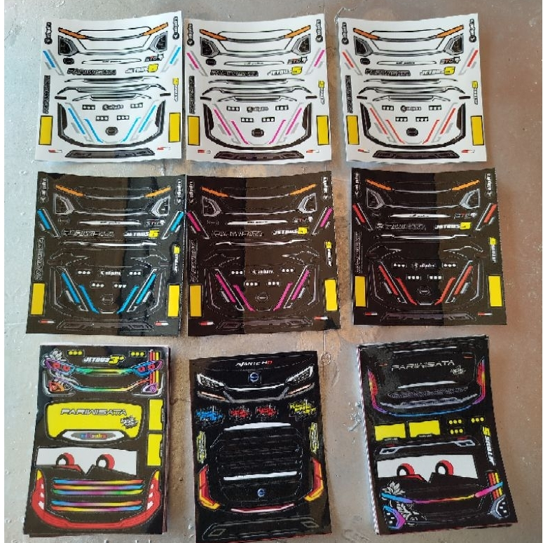 HEADLAMP sticker jetbus5 jb5 lamp/ for rkc bus miniature | Shopee ...