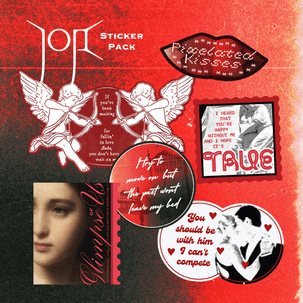 JOJI Glimpse of Us Pixelated Kiss Sticker Pack | Shopee Philippines