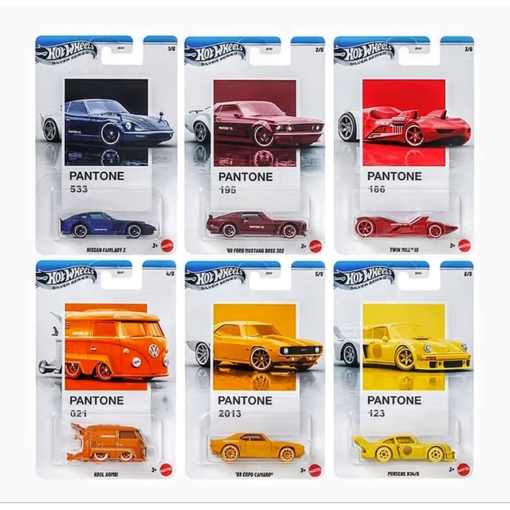 HOTWHEELS Pantone Mix A4 Silver Series Set - 2025 | Shopee Philippines