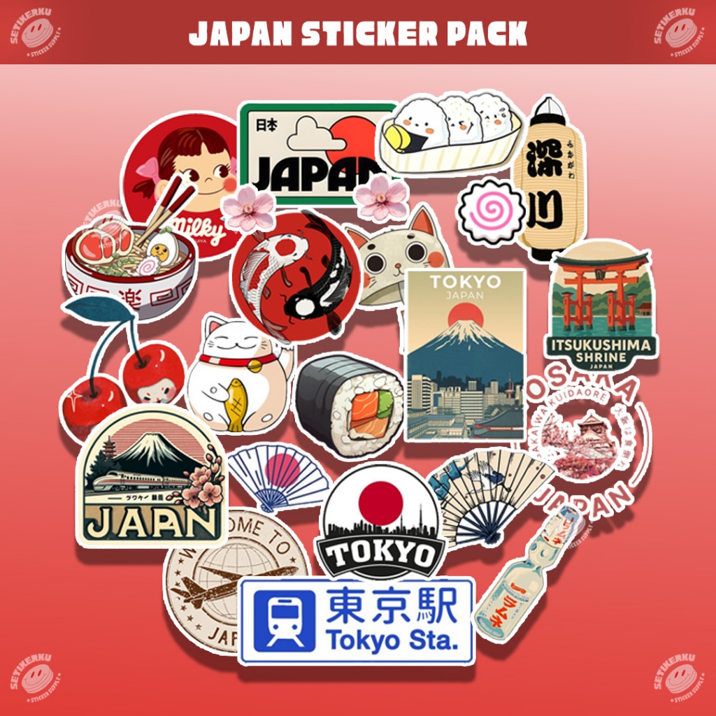 23pcs JAPAN Sticker Pack A6 | Japanese aesthetic stickers | Shopee ...