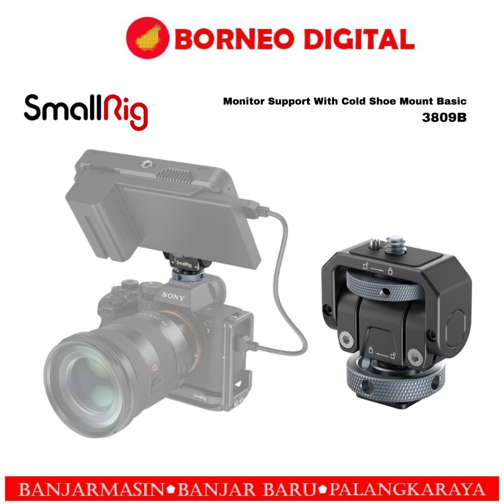 SMALLRIG 3809B Monitor Support with Cold Shoe Mount Basic | Shopee ...