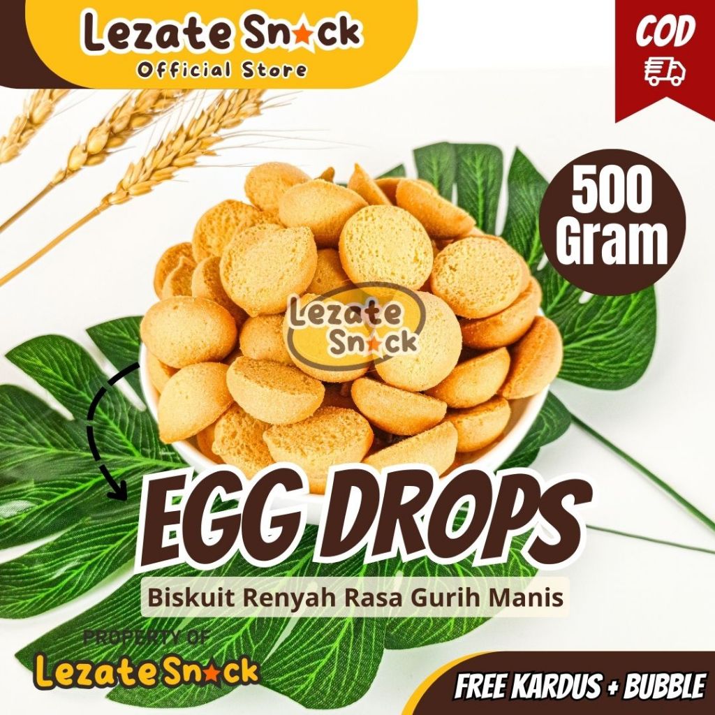 Egg Drop Biscuits 500g Sweet Milk Flavor, Delicious, Soft, Old-School ...