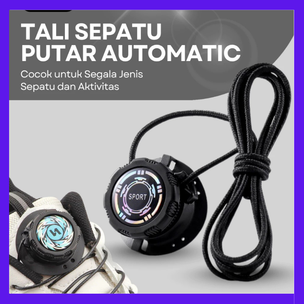 1 Set 2 Pcs Automatic Rotating Shoelace Buckle BOA Shoelaces Rotating ...