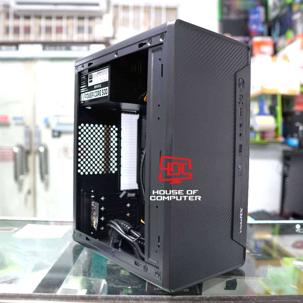 VENOM RX CASE PC URIVAR SLIM M-ATX + PSU POWERCORE 500 300W | Shopee ...