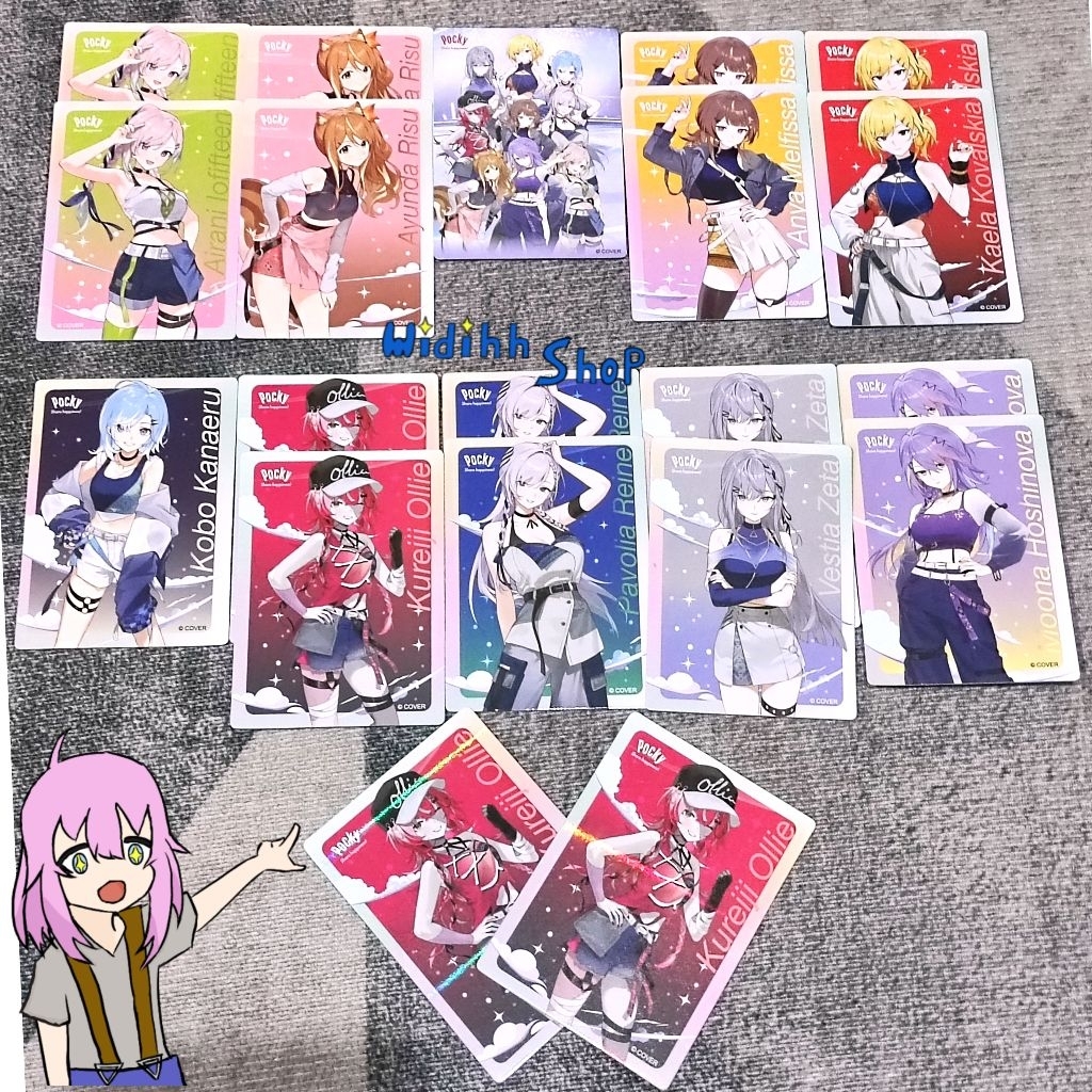 Official Pocky X Hololive/ Hololive ID/ Collab/ Photocard/ Pocky Collab ...