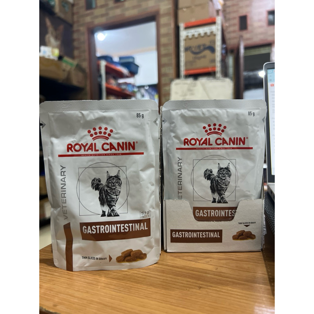 ROYAL CANIN GASTROINTESTINAL CAT WET FOOD 85GR POUCH FOOD FOR CATS WITH ...