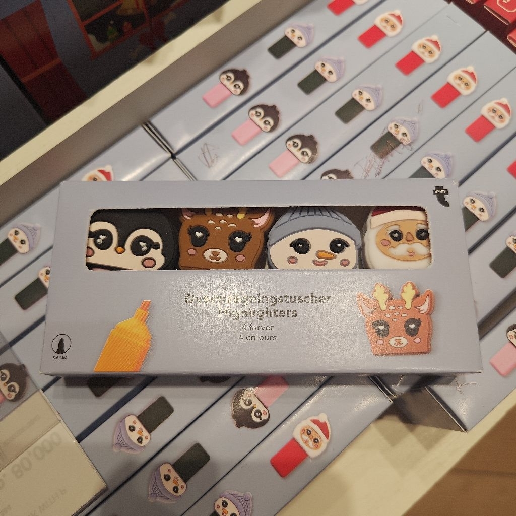 Flying Tiger Silicone Mini Highlighter 4 Colors Christmas Dessert Fruit ...