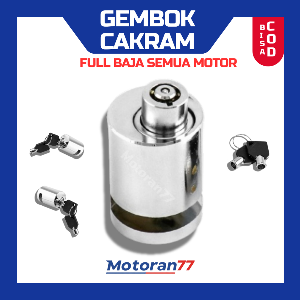 Universal Full Steel Anti-Theft Motorcycle Disc Lock Nmax Vario Pcx ...