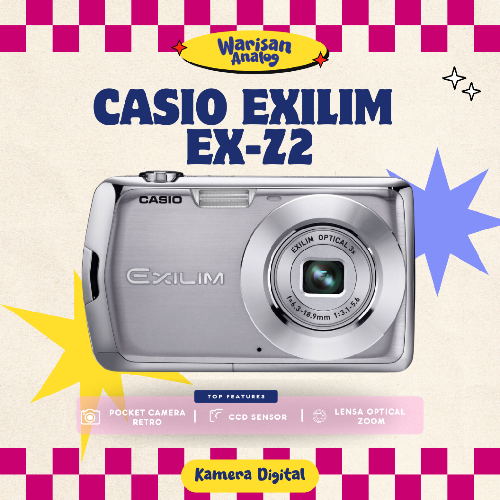 DIGICAM CASIO EXILIM EX-Z2 (BEST SELLER) DIGITAL CAMERA DIGITAL POCKET ...