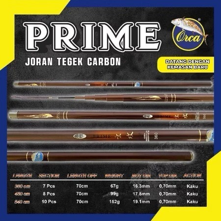 Orca Carbon Tegek Fishing Rod Stiff & PrecisionPrime – Length 360cm ...