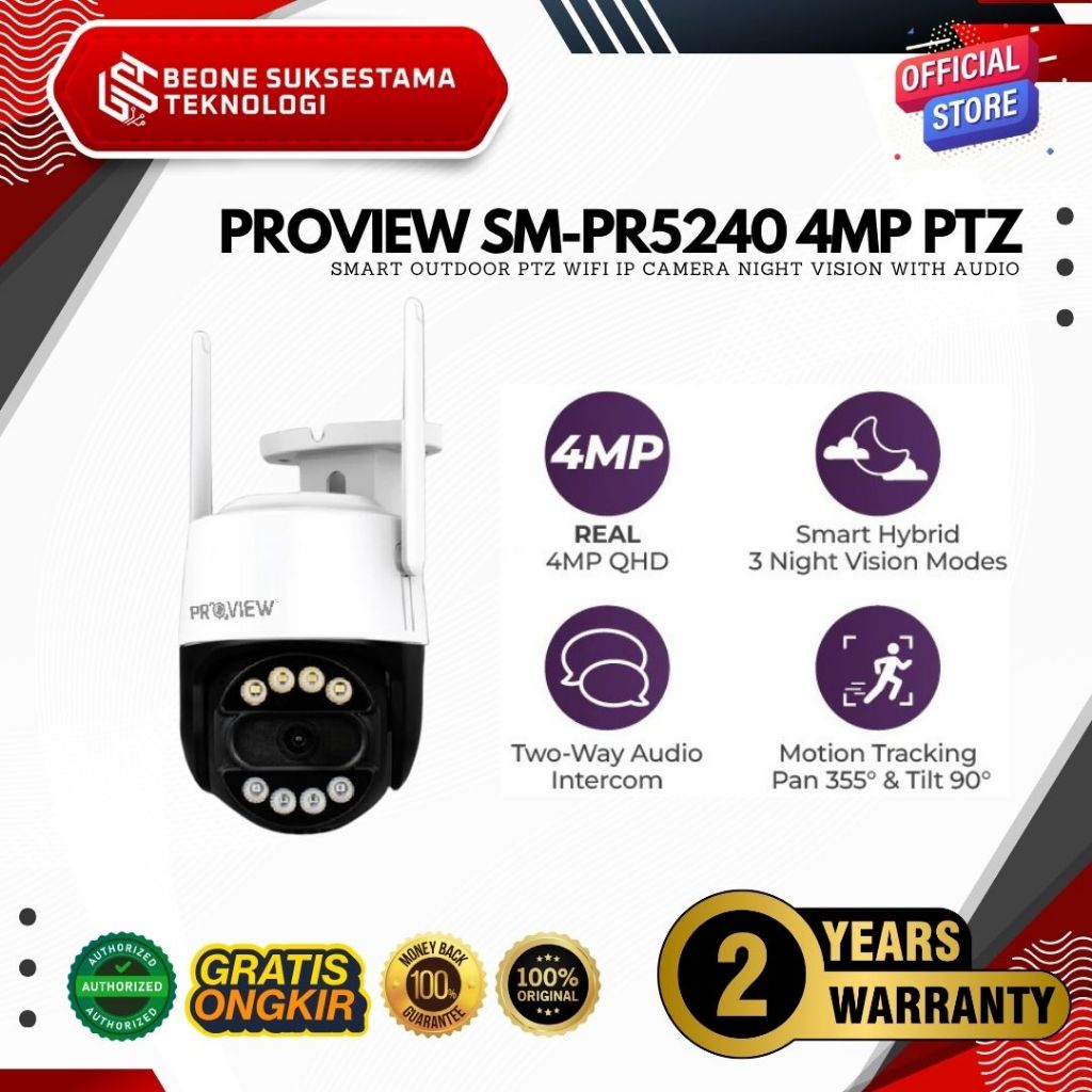 PROVIEW SM-PR5240-PT 4MP 2K PTZ Outdoor Camera | Shopee Philippines