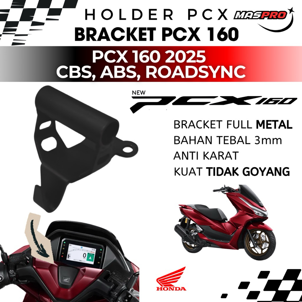 Bracket Holder hp Pcx 160 2025 Abs Cbs Roadsync | Shopee Philippines