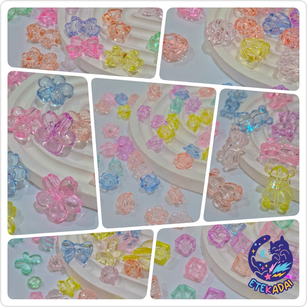 (20 gr) Clear Mote Beads Mix Color Diy Beads | Shopee Philippines