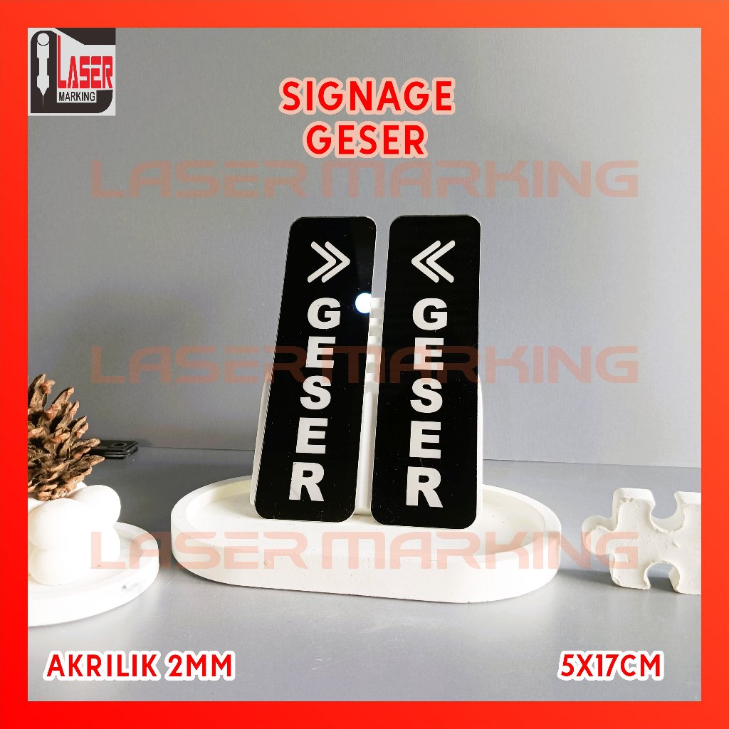MODERN SLIDING DOOR SIGNAGE ACRYLIC MATERIAL 5X17 CM ACRYLIC DOOR ...