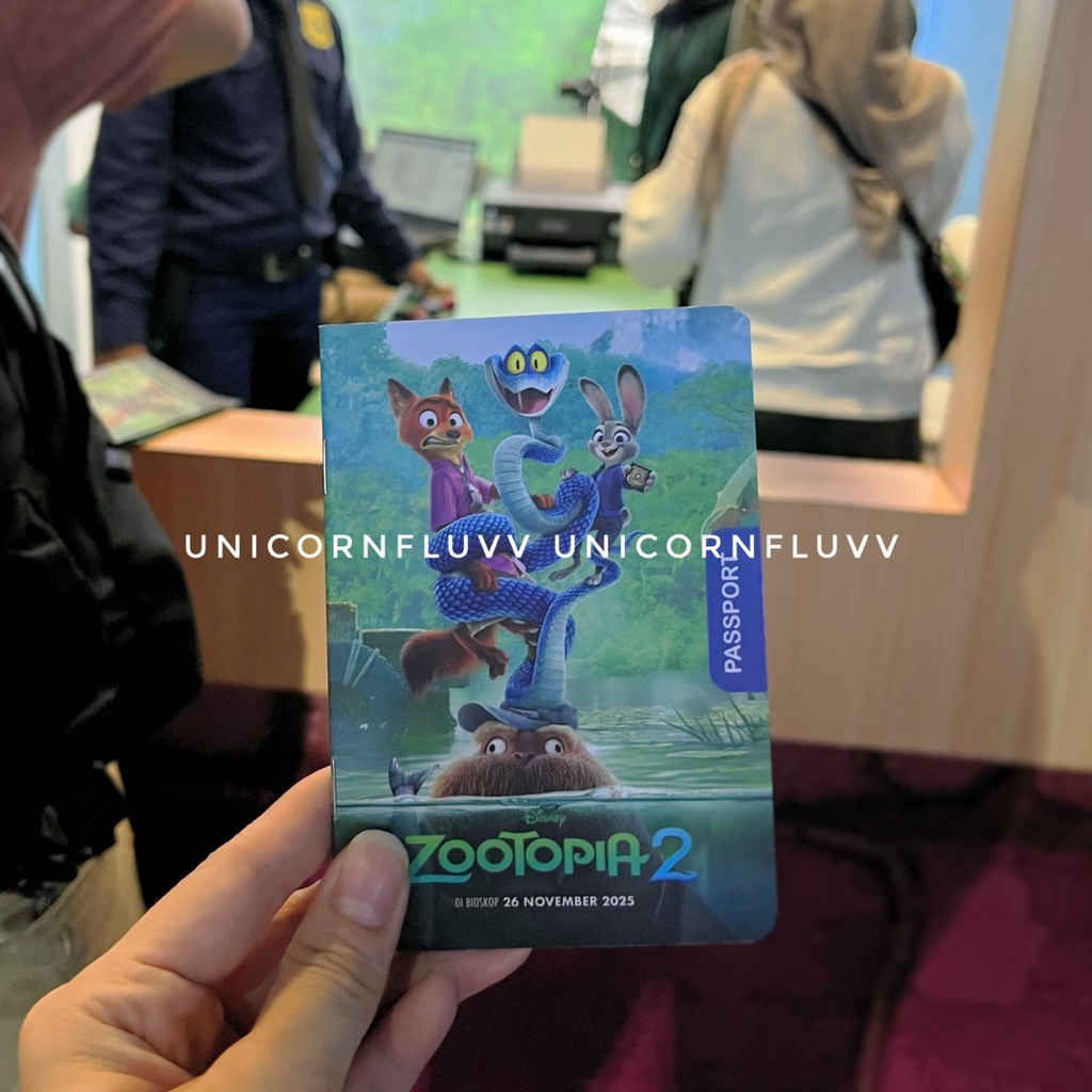 Zootopia 2 Passport Collectible Official Stamp Merch Disney Indonesia ...
