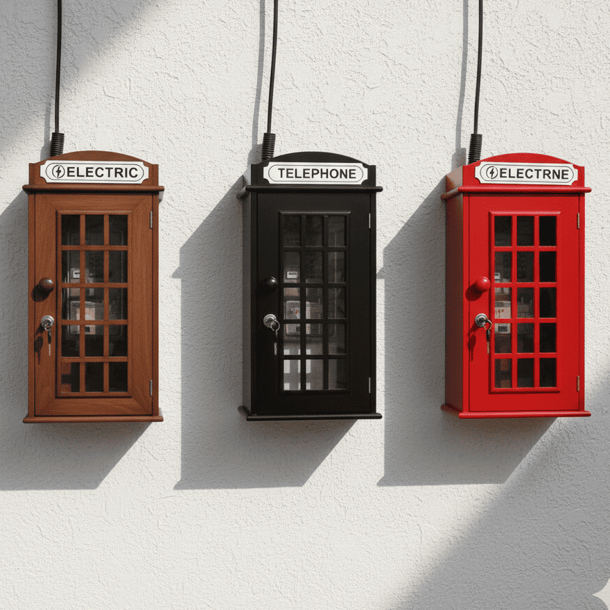 Old Model Postpaid Electricity Meter Box Made of Aesthetic MDF Wood ...