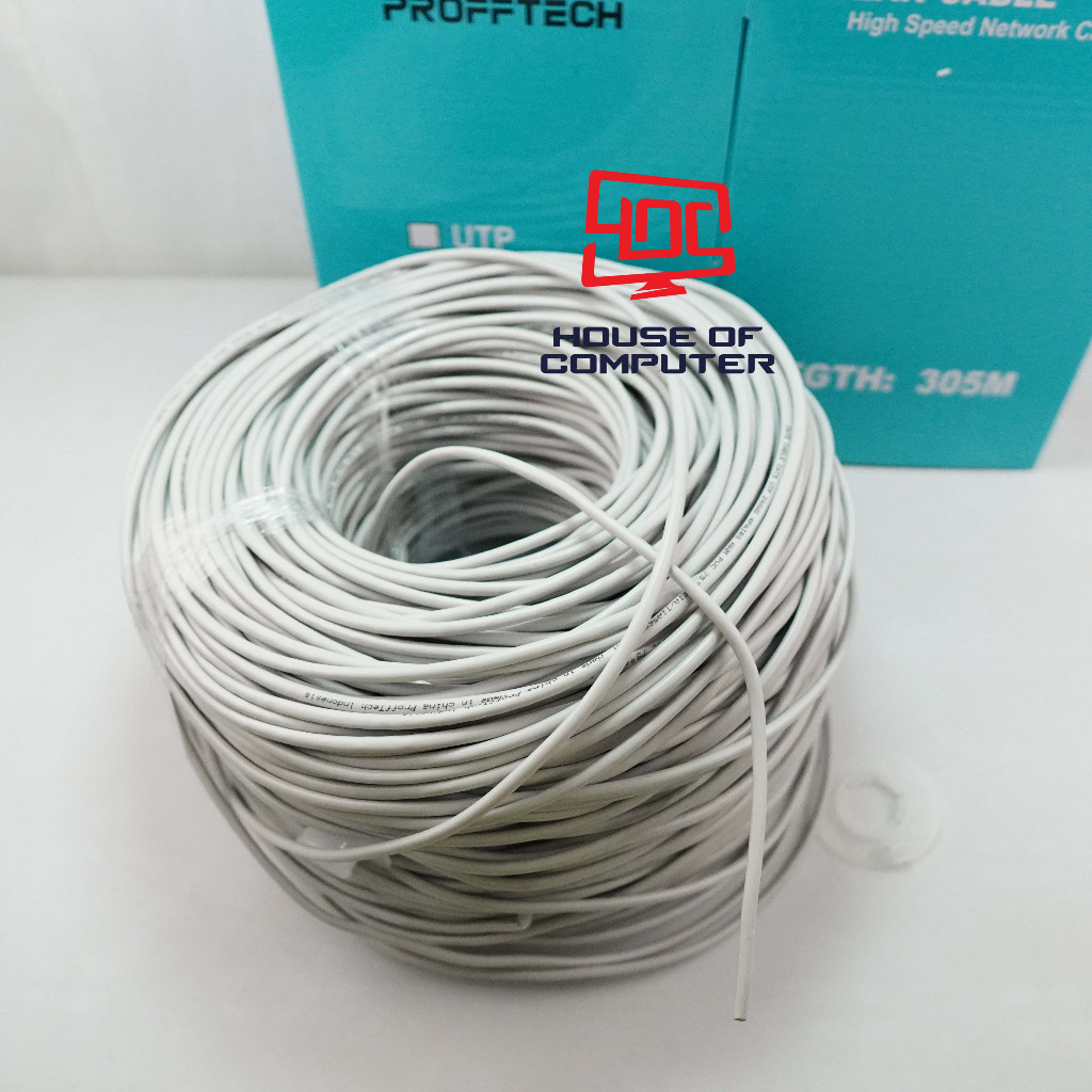 CAT 5 LAN CABLE WITHOUT RJ45 PER 1 METER PROFFTECH | Shopee Philippines