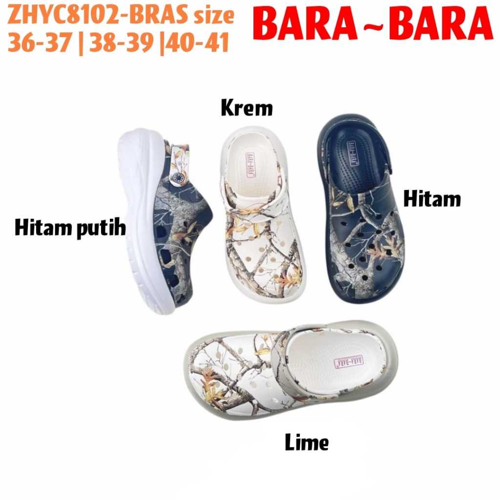 BARA BARA SANDAL ZHYC8102-BRAS ORIGINAL jelly rubber wedges baim soft ...