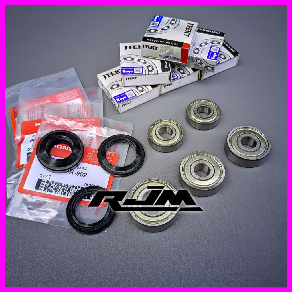 BEARING SEAL WHEEL SET HONDA SUPRA X 125 DOUBLE DISC DISC/BEARING LAHAR ...