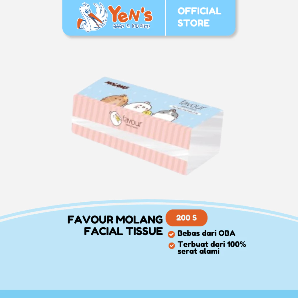 Four Molang Facial Tissue 200 Sheets 2PLY (Buy 1 Get 1 Free) | Shopee ...