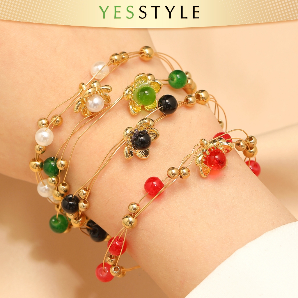 Yesstyle Xuping Gold Chain Bead Bracelet Women's Fashion Accessories ...
