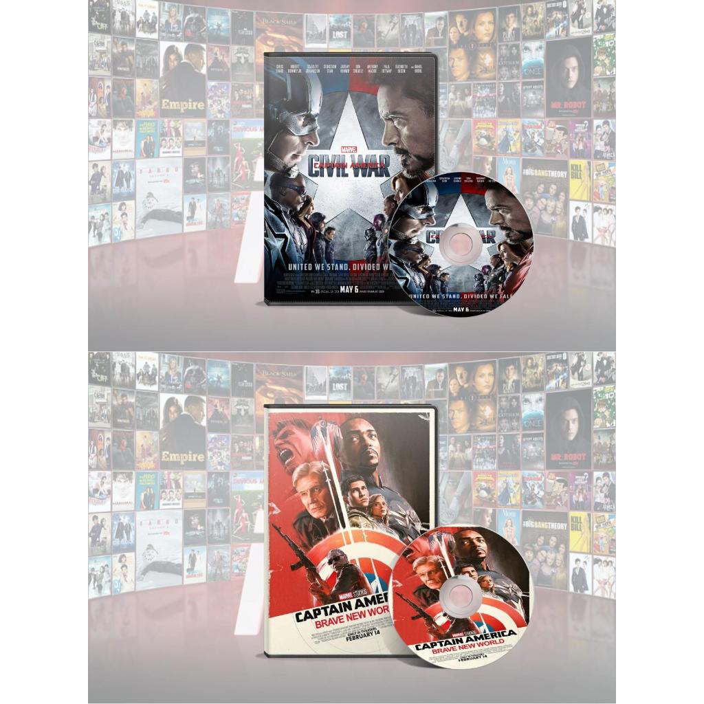 DVD Captain America Civil War (2016) + DVD Captain America Brave New ...