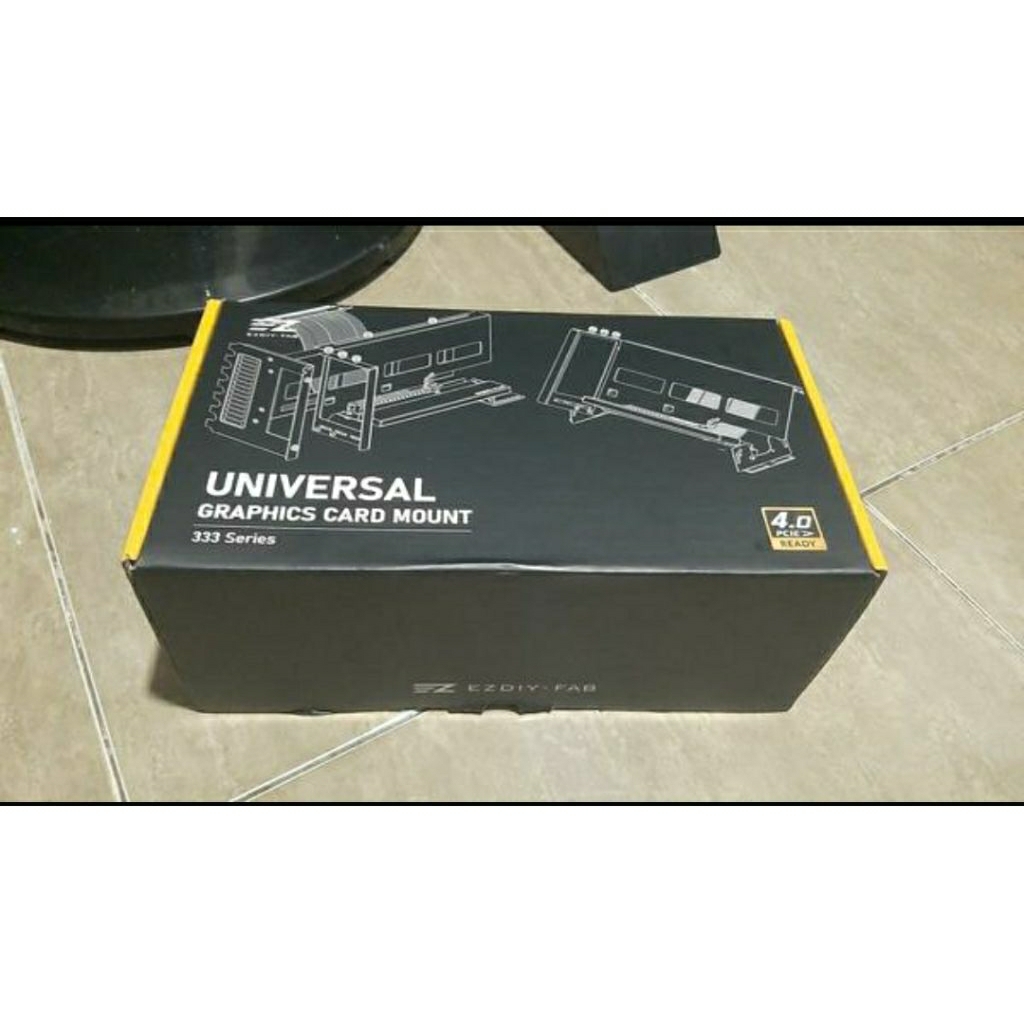 EZDIY FAB Vertical PCIe 4.0 Riser GPU Mount Bracket Graphic Card KIT ...