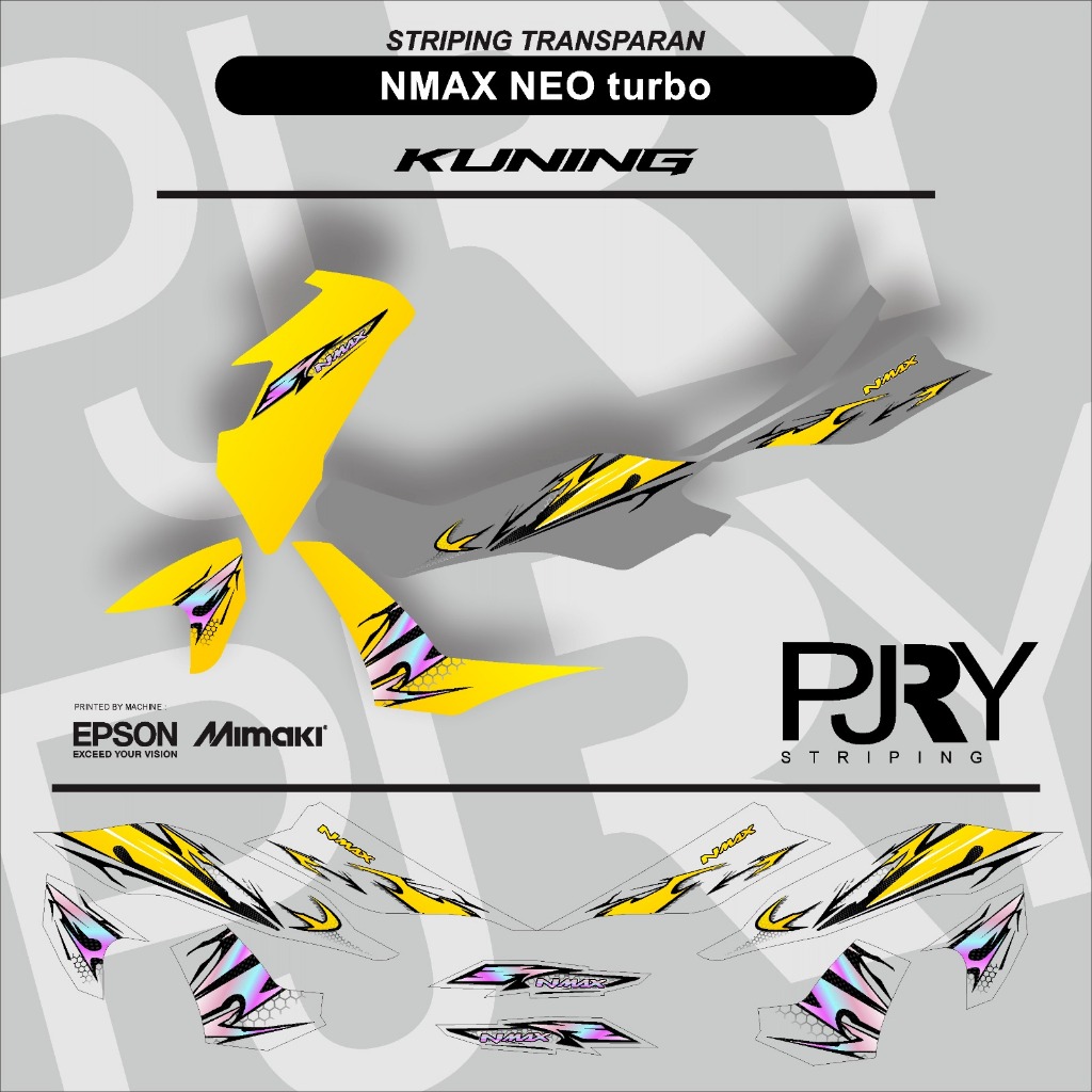 TRANSPARENT STRIPING NMAX NEO TURBO CWL DW VERSION | Shopee Philippines