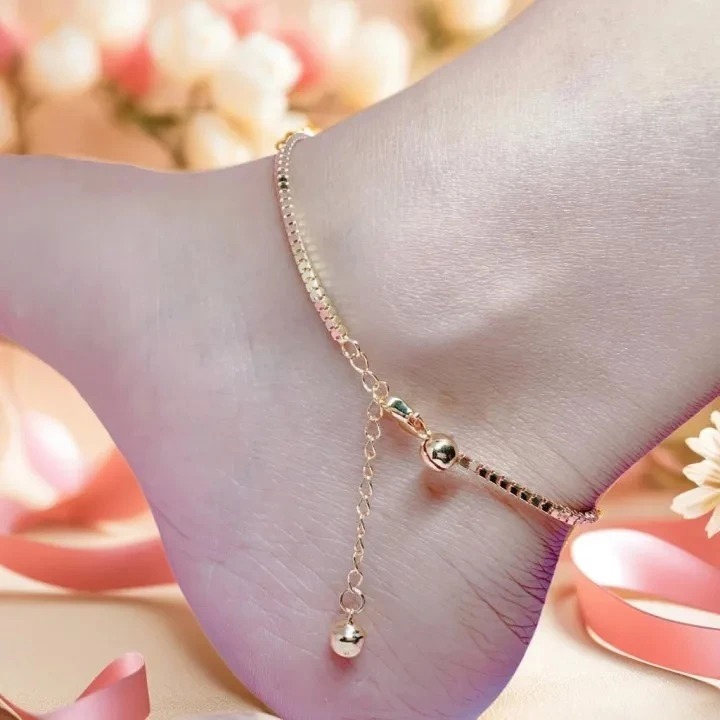 Xuping Jewelry Anklet Milano Gold Chain Rattle | Shopee Philippines