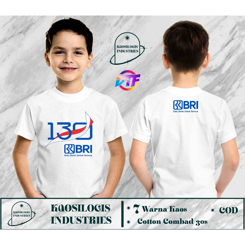 BRI 130th Anniversary Children's T-Shirt One Bank for All Latest 2025 ...