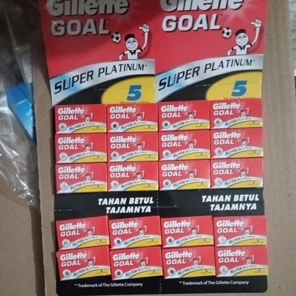 Gillette goal Platinum 5+0 or 5+1 razor, 20 boxes, 1 slop contains 200 ...