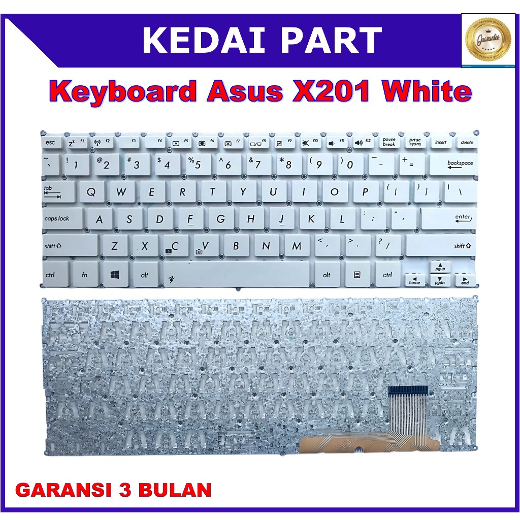 Asus X201 X201E X202 S200 S200E Q200 White Keyboard | Shopee Philippines