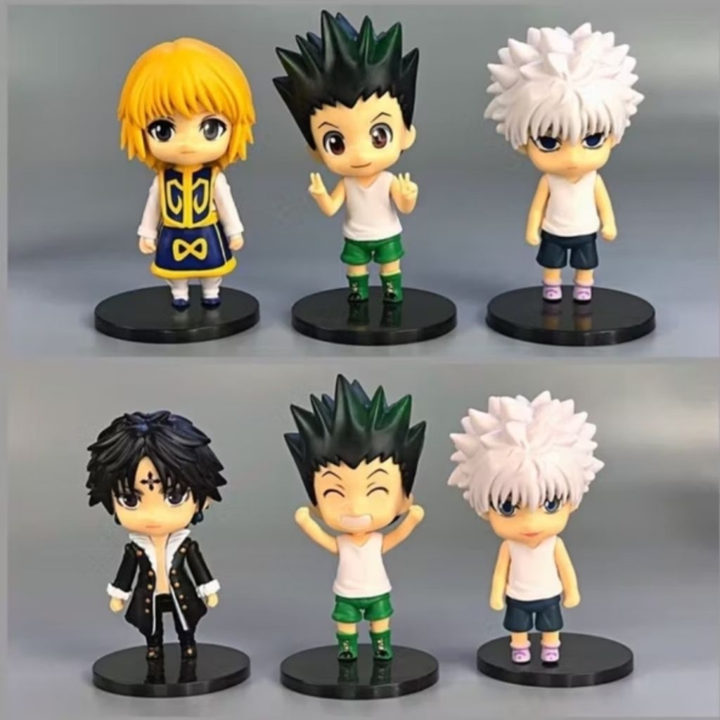 Action Figure Hunter X Hunter Gon Killua Kurapika Chibi Unit | Shopee ...