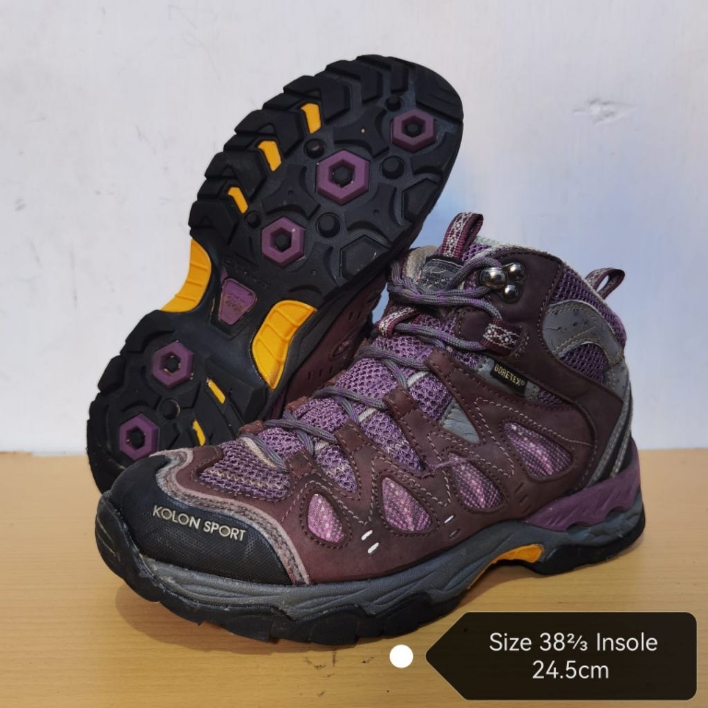 KOLON SPORT GORE-TEX MID 38.5 Outdoor Hiking Shoes | Shopee Philippines