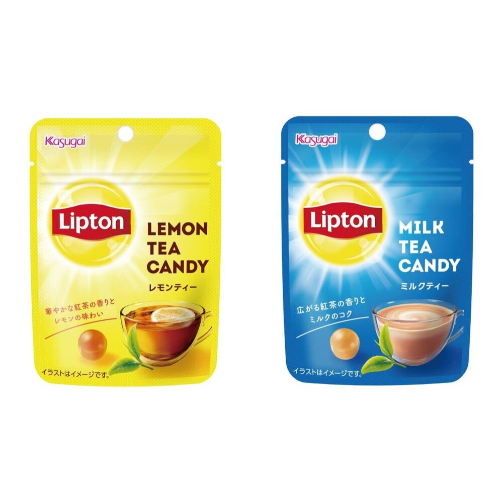 Kasugai Lipton Lemon Tea Milk Tea Candy Original Japan Snack Japanese ...